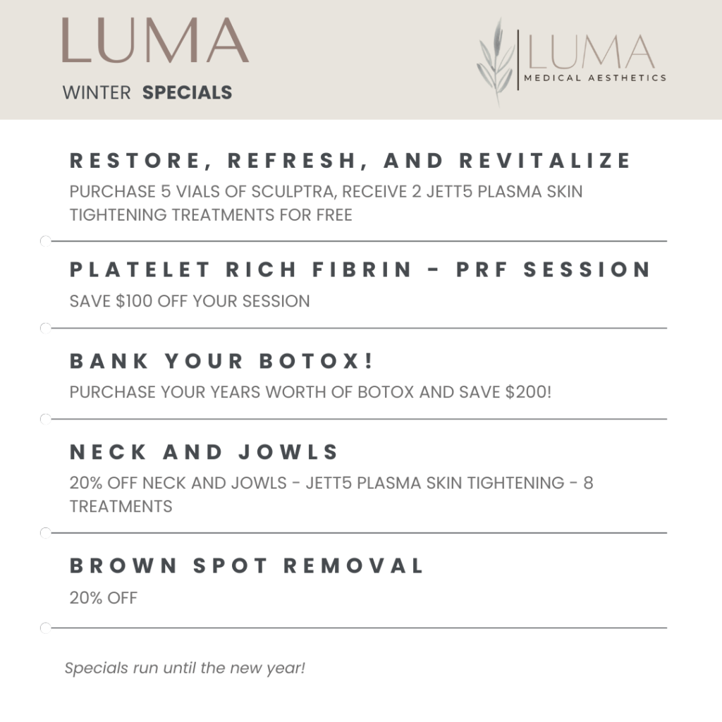 Specials | LUMA Medical Aesthetics | Glenwood Springs, CO
